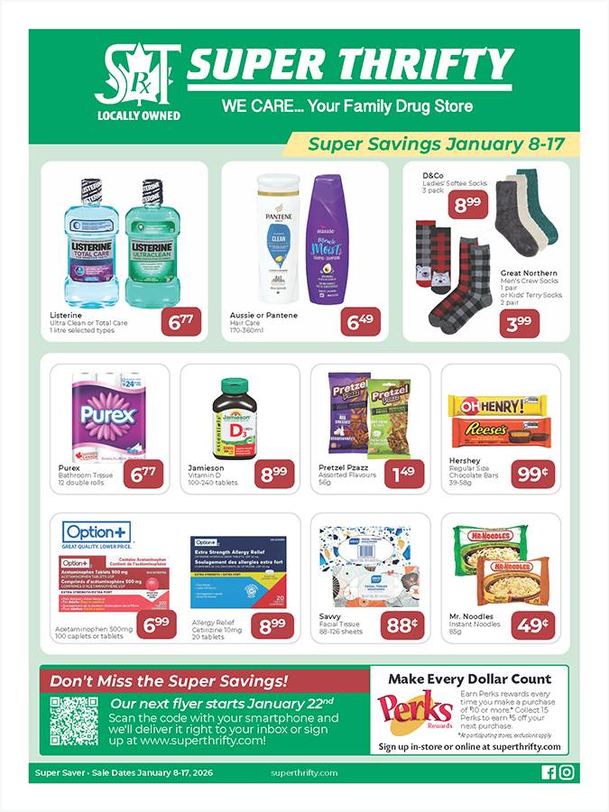 Super Thrifty Drugs Canada Ltd. – We Care… Your Family Drug Store
